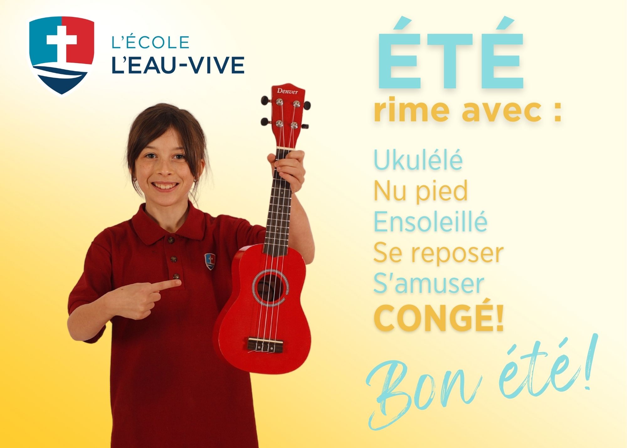 Bon été! - École L'Eau Vive